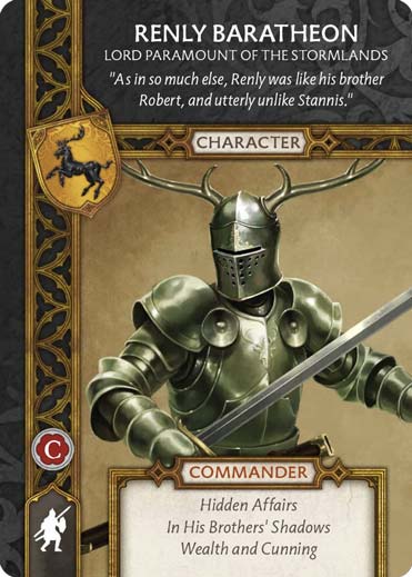 Renly Baratheon - Seigneur Suzerain des Terres de l'Orage (Renly ...